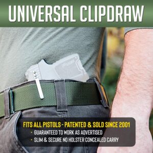 ClipDraw Concealed Carry Belt Clip for Semi-Automatic Handguns Silver SA-S