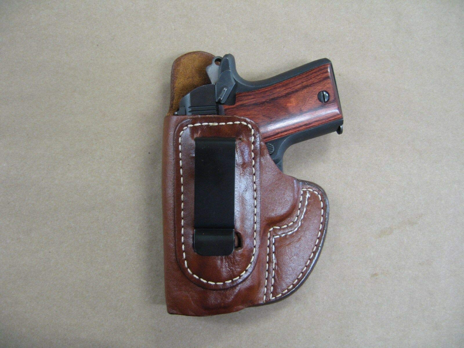 Azula Gun Holsters IWB in The Waist Band Leather Concealed Carry Holster for Raven Arms 25 MP-25 Pistol TAN Left Hand