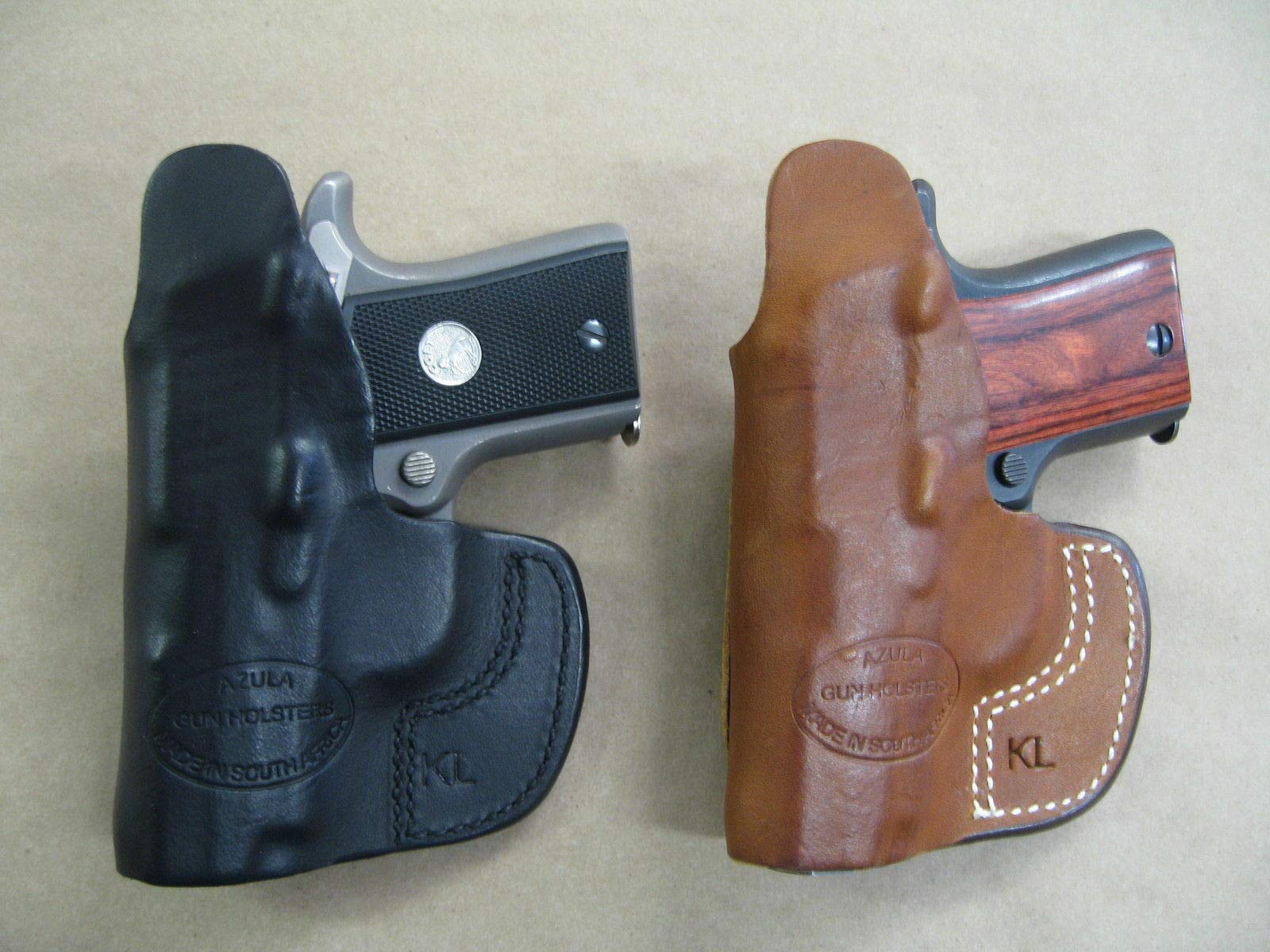 Azula Gun Holsters IWB in The Waist Band Leather Concealed Carry Holster for Raven Arms 25 MP-25 Pistol TAN Left Hand