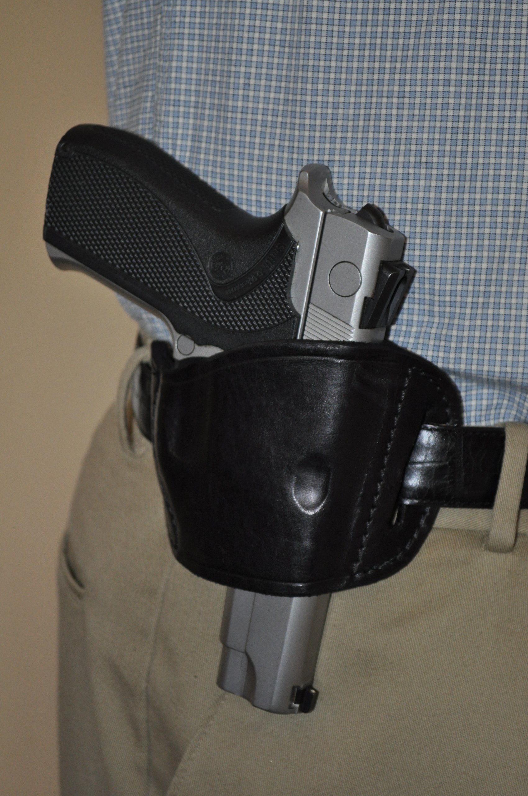 Black Leather Gun Holster for Beretta Cougar 8000 Series