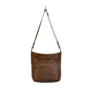 Myra Bag Snooze Leather & Cowhide Bag Upcycled Cowhide & Leather S-2846