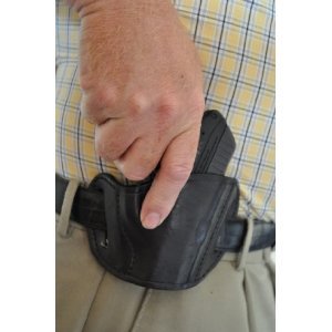 Pro-Tech Outdoors Black Leather Belt Side Holster for Kel-Tec P32 and P-3AT