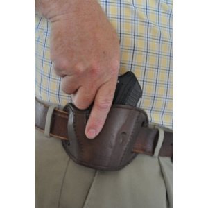 Brown Leather Gun Holster for Ruger SR22