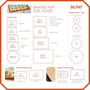 Silpat The Original Premium Non-Stick Silicone Baking Mat, Medium, 9-7/16" x 14-3/8"