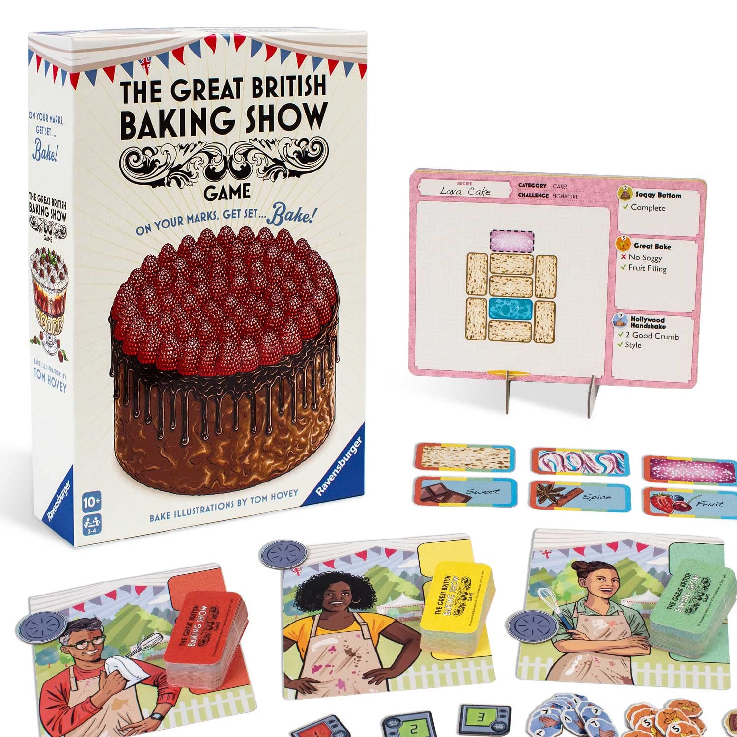 Ravensburger The Great British Baking Show Game - Fun and Fast-Paced Board Game | Perfect for Family and Friends | Great Gift for Gamers and Bakers | Suitable for Ages 10 and Up