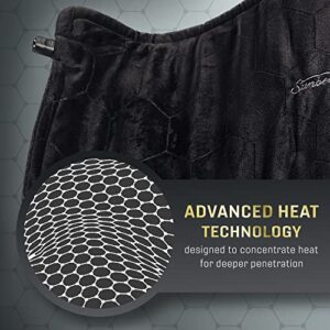 Sunbeam AdvancedHeat King-Sized Heating Pad, Sunbeam Heating Pad for Tough Pain Relief