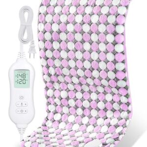 NOWWISH Heating Pad for Back Pain & Cramps Relief, Moist Heat & Auto Shut Off, Machine Washable, Gifts for Women, Mom, Wife,12 "x 24", Purple