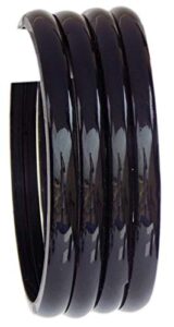 jd'z collection indian jewelry glass bangles for women bollywood plain glass bangles set of 4p traditional costume matching bracelets bangles for women/girls (black 2.4)