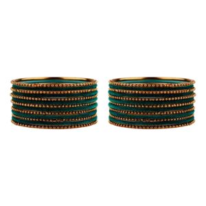 efulgenz indian oxidized bangles for women green indian oxidized jewelry for navratri boho oxidized indian jewelry velvet bangles set bracelets jewelry for women