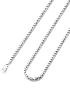 waitsoul 925 sterling silver box chain lobster clasp 2mm silver chain for women men silver necklace chain 16-30 inches (16)