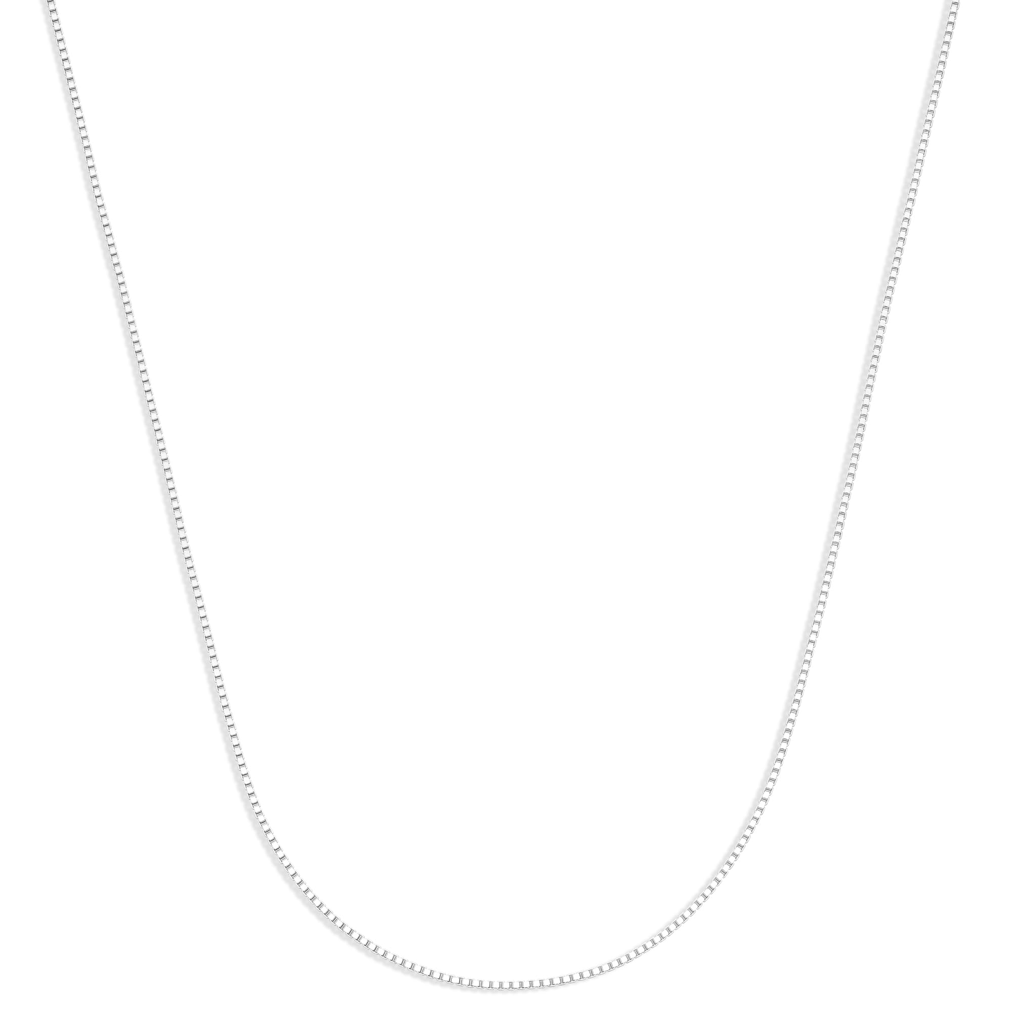 Amazon Essentials Sterling Silver 1.2mm Box Chain 18", Sterling Silver (previously Amazon Collection)