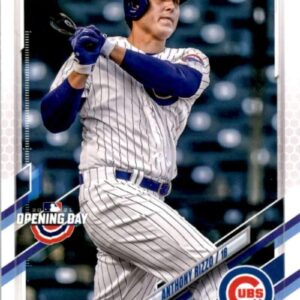 2021 Topps Opening Day #220 Anthony Rizzo Chicago Cubs MLB Baseball Card NM-MT