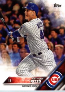 2016 topps #327 anthony rizzo chicago cubs baseball card