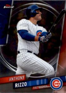 baseball mlb 2019 finest #65 anthony rizzo #65 nm near mint cubs