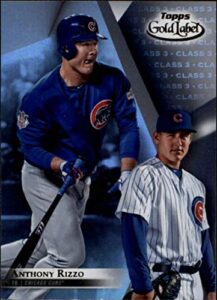 2018 topps gold label class 3#27 anthony rizzo chicago cubs mlb baseball trading card