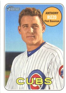 2018 heritage #20 anthony rizzo cubs baseball