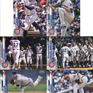 2020 Topps Series 1 Chicago Cubs Team Set of 15 Cards: Kyle Hendricks(#26), Albert Almora(#37), Anthony Rizzo(#51), Nico Hoerner(#70), Danny Hultzen(#103), Kyle Schwarber(#119), Jose Quintana(#139), Craig Kimbrel(#177), Robel Garcia(#283), Javier Baez(#30