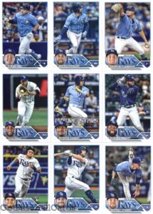 2023 topps complete set (series 1 & 2) tampa bay rays team set of 16 cards: jeffrey springs(#12), brandon lowe(#36), jonathan aranda(#154), manuel margot(#204), wander franco(#215), yandy díaz(#227), shane mcclanahan(#236), kevin kiermaier(#272), ji-man c