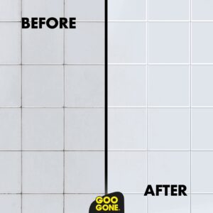 Goo Gone Grout & Tile Cleaner - 28 Ounce - Removes Tough Stains Dirt Caused By Mold Mildew Soap Scum and Hard Water Staining - Safe on Tile Ceramic Porcelain