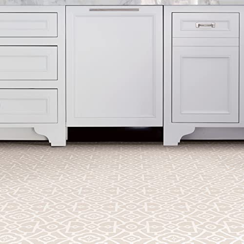 FloorPops Parthanon Peel & Stick Floor Tiles, Neutral