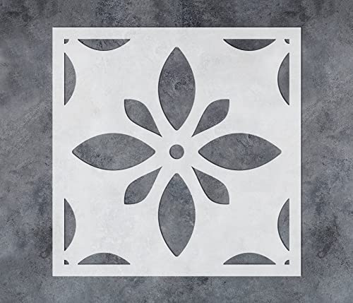 GSS Designs Floor Stencils Wall Stencils for Painting 12x12Inch Large Tile Stencils for Painting Walls Paint Stencils for Walls and Floors Concrete Stencils for Patio