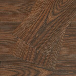 veelike brown chestnut wood vinyl flooring peel and stick waterproof vinyl plank flooring 6''x36'' brown vinyl floor tiles self adhesive removable floor stickers for bathroom bedroom kitchen 4-pack