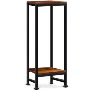 plant stand indoor, tall plant stands for indoor outdoor plants, 2 tier heavy duty plant shelf 31" metal plant stand modern corner flower stand for patio, living room, balcony