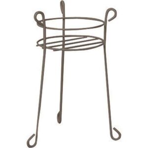 panacea 89238 heavy duty round plant stand, black, 21-inch