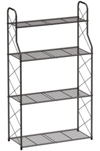 kufutee 4 tier plant stand rack indoor outdoor multiple holder shelf,black