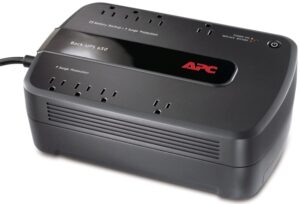 apc be650g1 back-ups 650va, 120v, 8 nema outlets (4 surge)