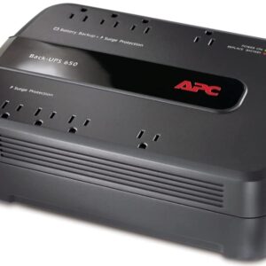 APC BE650G1 Back-UPS 650VA, 120V, 8 NEMA outlets (4 Surge)