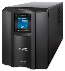 apc 1500va smart ups with smartconnect, smc1500c sinewave ups battery backup, avr, 120v, line interactive uninterruptible power supply