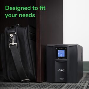 APC 1500VA Smart UPS with SmartConnect, SMC1500C Sinewave UPS Battery Backup, AVR, 120V, Line Interactive Uninterruptible Power Supply