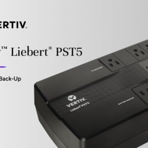 Liebert PST5 UPS - 850VA/500W 120V, LCD Monitoring Screen, Standby Power, 8 Outlets, USB Charging, 3 Year Warranty, Uninterruptible Power Supply, Battery Backup with Surge Protection (PST5-850MT120)