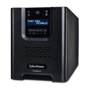 CyberPower PR1500LCD Smart App Sinewave UPS System, 1500VA/1500W, 8 Outlets, AVR, Mini-Tower