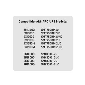 SafeAMP UPS 9Ah, 24VDC VRLA Battery Replacement APCRBC124 Compatible with APC UPS Models BR1000G, BX1350M, BN1350G, BX1000G, BX1300G.…