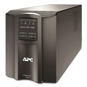 apc 1500va smart ups with smartconnect and network card, smt1500cnc, sinewave ups battery backup, 120v, line interactive uninterruptible power supply