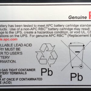 APC UPS Battery Replacement, APCRBC140, for APC Smart-UPS Models SRT10KRMXLI, SRT10KRMXLT, SRT10KRMXLT-10KTF, SRT10KXLI, SRT6KRMXLT, SRT6KXLT, SRT8KXLT