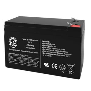 ajc battery compatible with apc smart-ups 700va dl700 12v 7ah ups battery