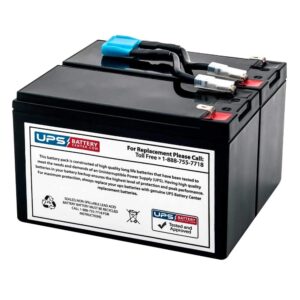 new battery pack for apc smart ups c 1000va lcd smc1000 compatible replacement by upsbatterycenter