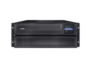 apc network ups, 3000va smart-ups sine wave, short depth ups with extended run option, smx3000lvnc, network management card, tower/4u rack convertible, line-interactive, 120v black