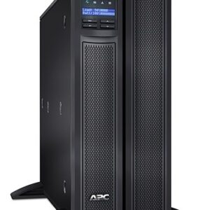 APC Network UPS, 3000VA Smart-UPS Sine Wave, Short Depth UPS with Extended Run Option, SMX3000LVNC, Network Management Card, Tower/4U Rack Convertible, Line-Interactive, 120V black