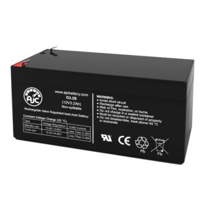 ajc battery compatible with apc backups es 350 be350u 12v 3.2ah ups battery