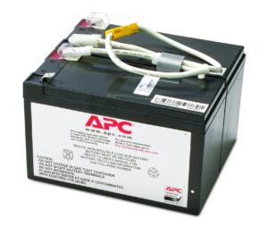 apc ups battery replacement, rbc5, for apc smart-ups models su700, su700bx120, su700net and select others black