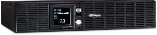 CyberPower OR2200PFCRT2U PFC Sinewave UPS System, 2000VA/1540W, 8 Outlets, AVR, 2U Rack/Tower