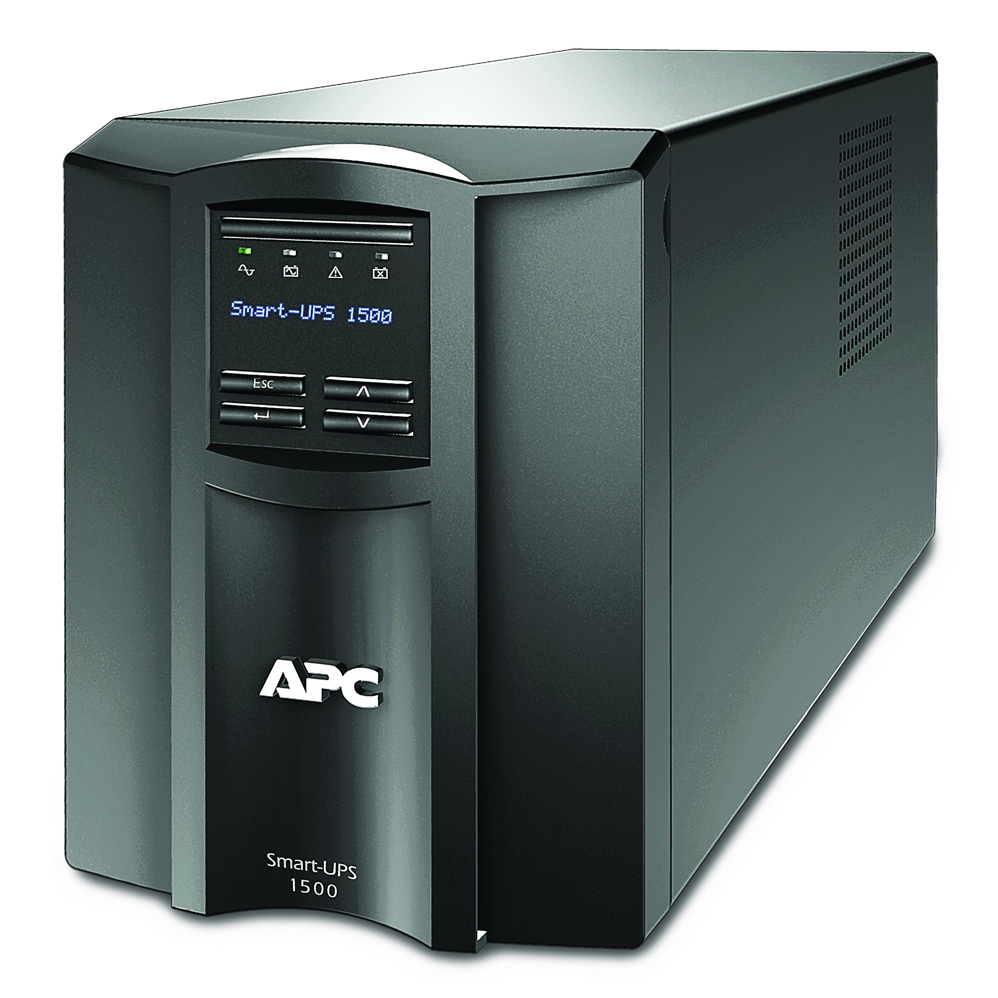 APC Smart-UPS 1500VA UPS with SmartConnect, Pure Sinewave UPS Battery Backup, Line Interactive, 120V Uninterruptible Power Supply (SMT1500C), Black (Renewed)