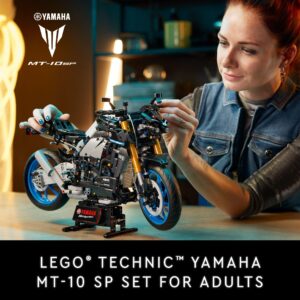 LEGO Technic Yamaha MT-10 SP 42159 Advanced Building Set for Adults, This Iconic Motorcycle Model for Build and Display Makes a Great Gift for Fans of Yamaha Vehicles or Motorcycle Collectibles