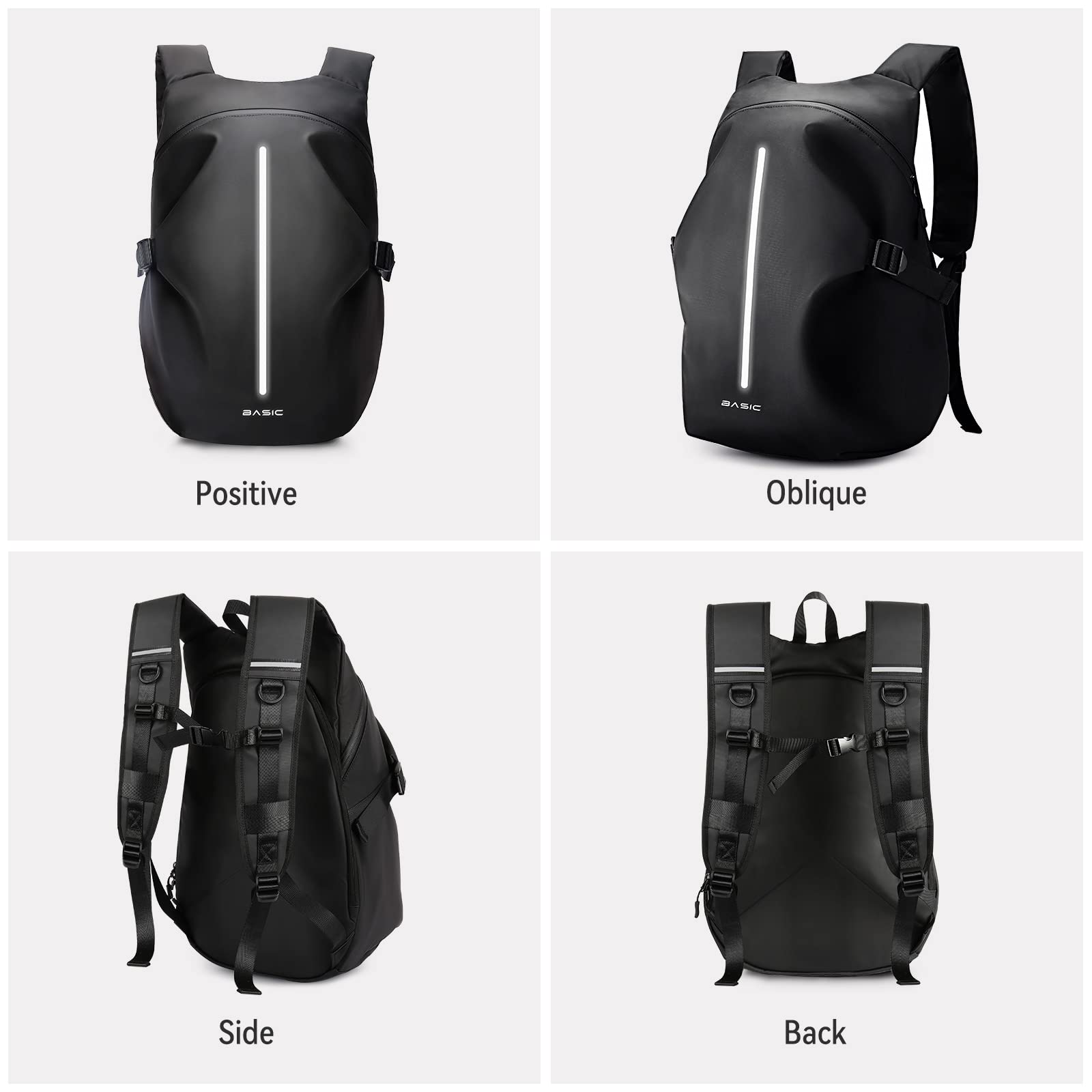 WEPLAN Motorcycle Backpacks for Men and women, Waterproof Helmet Backpack bookbag for riding, outing