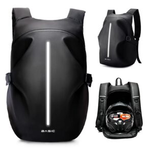 WEPLAN Motorcycle Backpacks for Men and women, Waterproof Helmet Backpack bookbag for riding, outing