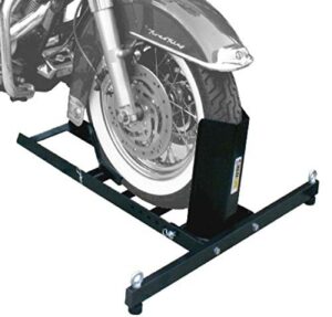 maxxhaul 70271 adjustable motorcycle wheel chock stand heavy duty 1800lb weight capacity